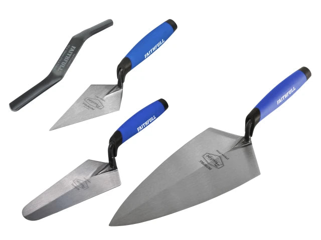 FAI/FULL 4PC PROFESSIONAL BRICK TROWEL SET (FAIPTFSET4 – Watson Hire