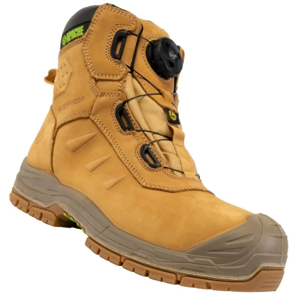 APACHE CHURCHILL WATERPROOF NUBUCK LEATHER 'FITGO' SAFETY BOOT ESD ...